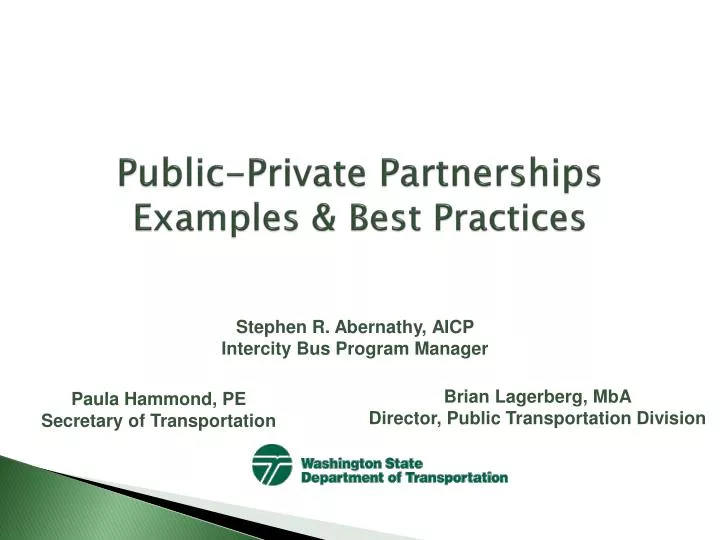 PPT - Public-Private Partnerships Examples & Best Practices PowerPoint ... PPT - Public-Private Partnerships Examples & Best Practices PowerPoint ...