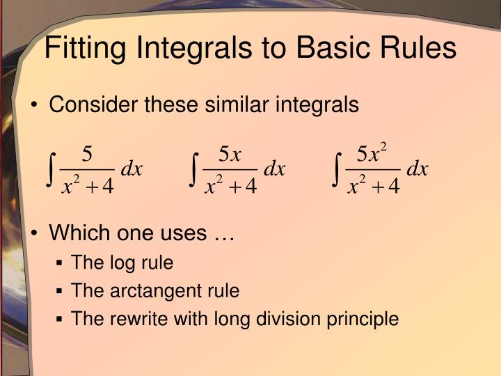 PPT - Basic Integration Rules PowerPoint Presentation - ID:1256628 PPT - Basic Integration Rules PowerPoint Presentation - ID:1256628