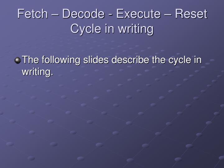 Ppt Computer Architecture And The Fetch Execute Cycle Powerpoint 2512