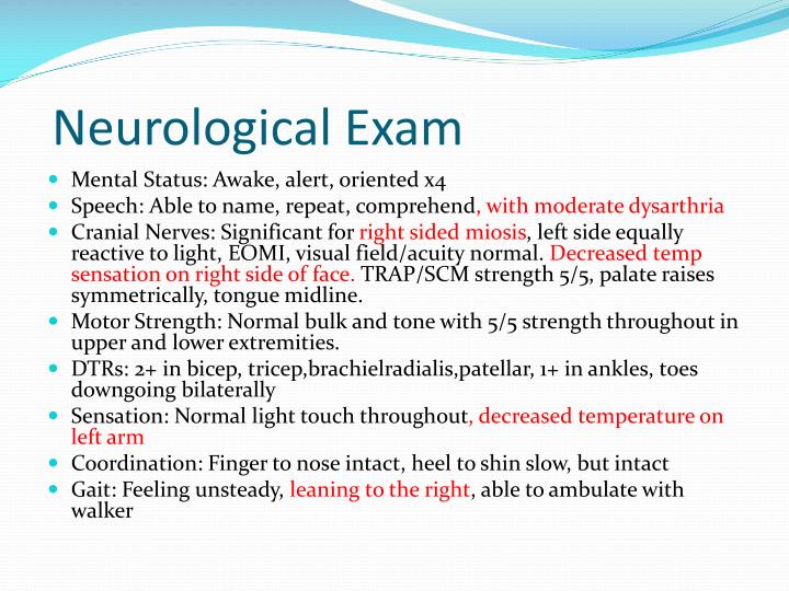 Ppt Neurology Case Presentation Powerpoint Presentation Id 1425775