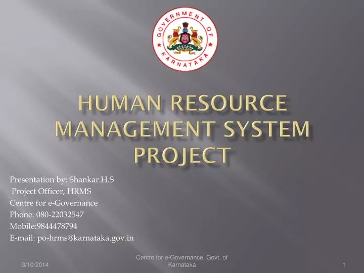 Ppt Human Resource Management System Project Powerpoint Presentation