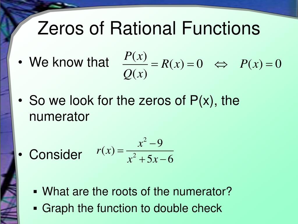 How To Find The Rational Zeros