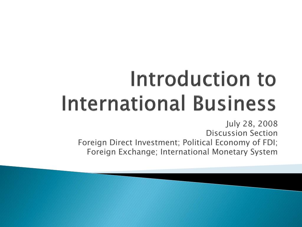 PPT - Introduction to International Business PowerPoint Presentation ... PPT - Introduction to International Business PowerPoint Presentation ...