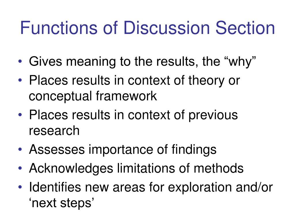 PPT - The Discussion and Conclusion Sections PowerPoint Presentation ... PPT - The Discussion and Conclusion Sections PowerPoint Presentation ...
