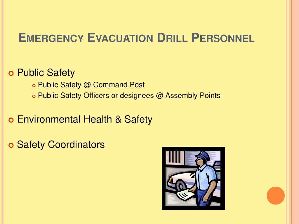 Ppt Safety Coordinator Emergency Evacuation Training Powerpoint