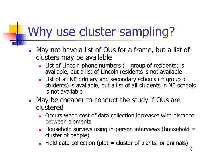 PPT Cluster Sampling PowerPoint Presentation ID 291455