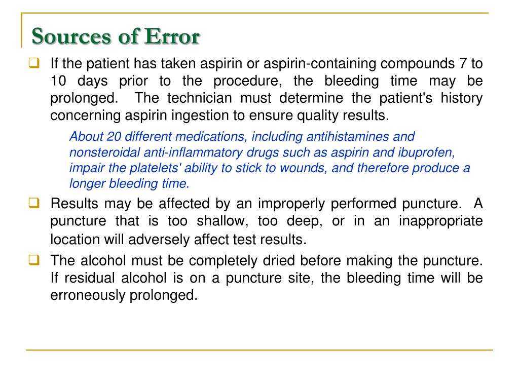 PPT Lecture 2 Bleeding Time PowerPoint Presentation ID 308407