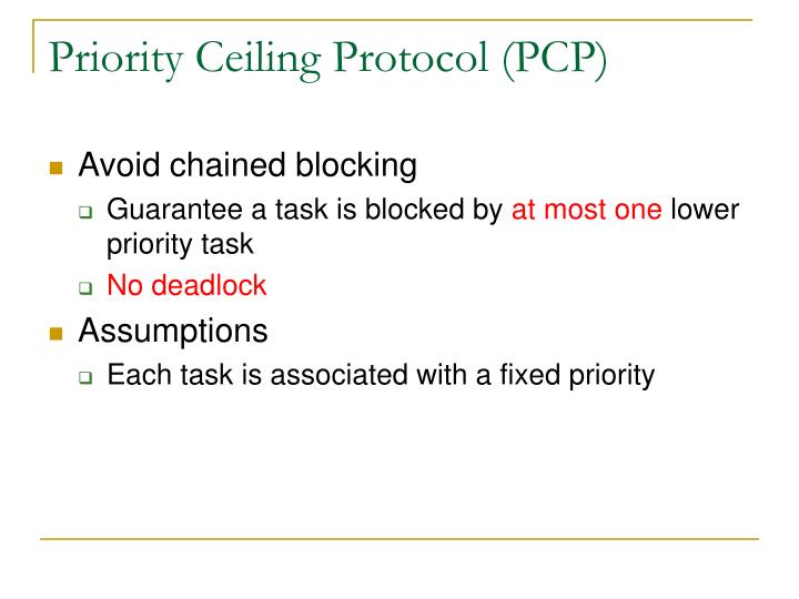 Ppt Priority Inheritance And Priority Ceiling Protocols Powerpoint Presentation Id410834