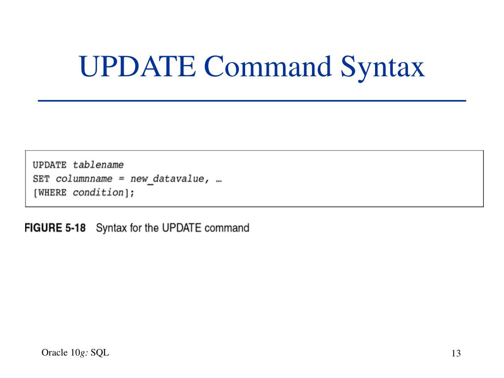 Ppt Chapter 5 Data Manipulation And Transaction Control Oracle 10 G