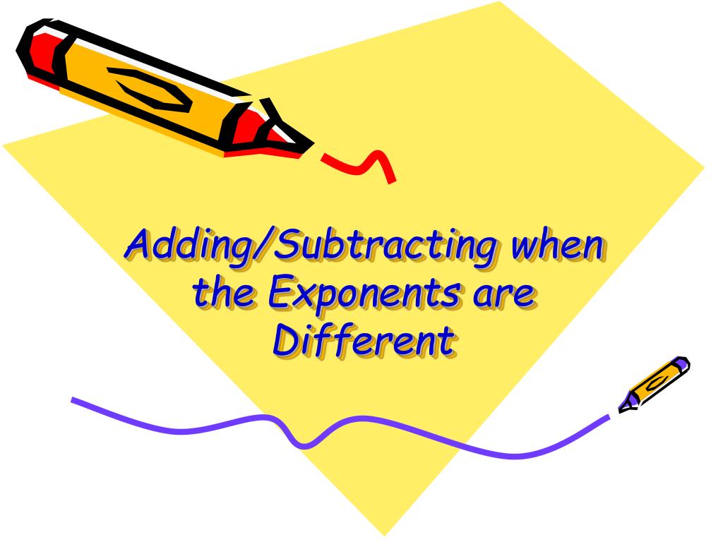 PPT Adding And Subtracting Numbers In Scientific Notation PowerPoint 