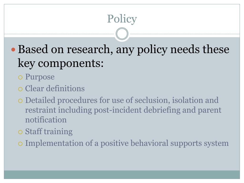 PPT - Seclusion, Isolation and Restraint Policy PowerPoint Presentation ... PPT - Seclusion, Isolation and Restraint Policy PowerPoint Presentation ...