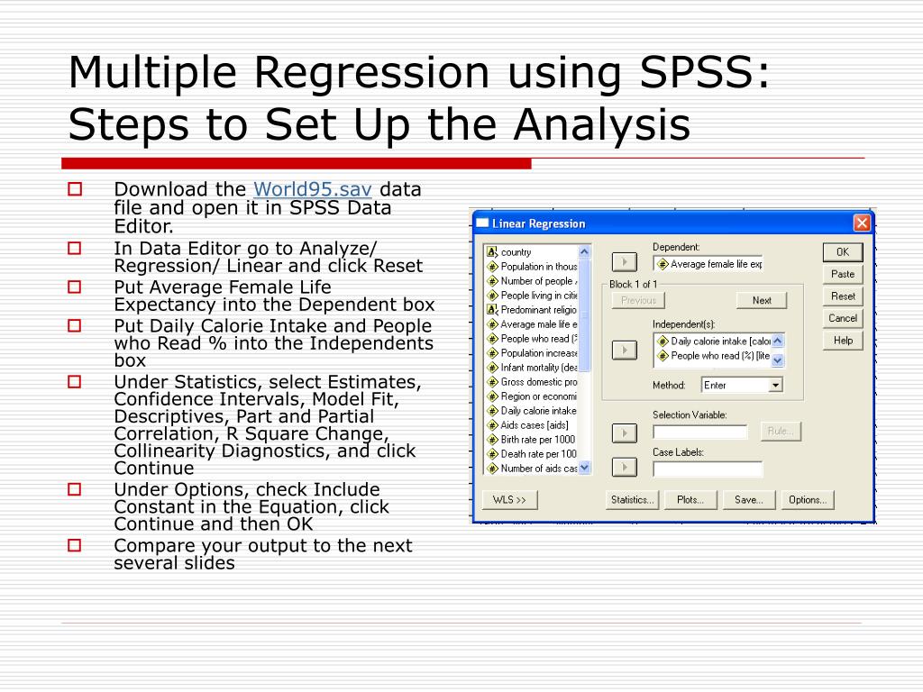 PPT Least Squares Regression And Multiple Regression PowerPoint 