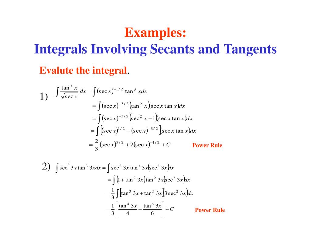 Ppt 7 2 Trigonometric Integrals Powerpoint Presentation Id 585273