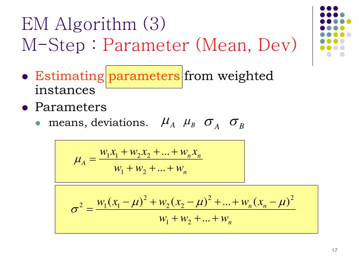 Ppt Em Algorithm Expectation Maximazation Clustering Algorithm Book Datamining Morgan