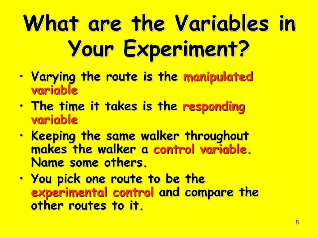 Ppt Scientific Method Controls And Variables Powerpoint