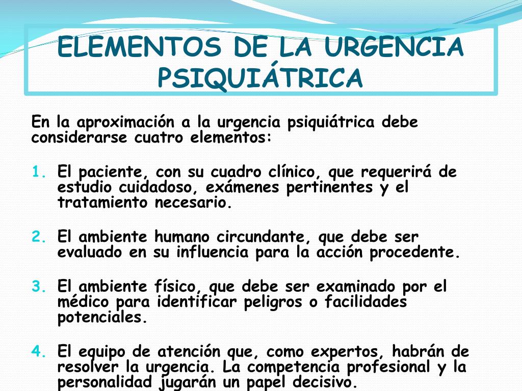 PPT - URGENCIA PSIQUIATRICA PowerPoint Presentation - ID:659759 PPT - URGENCIA PSIQUIATRICA PowerPoint Presentation - ID:659759