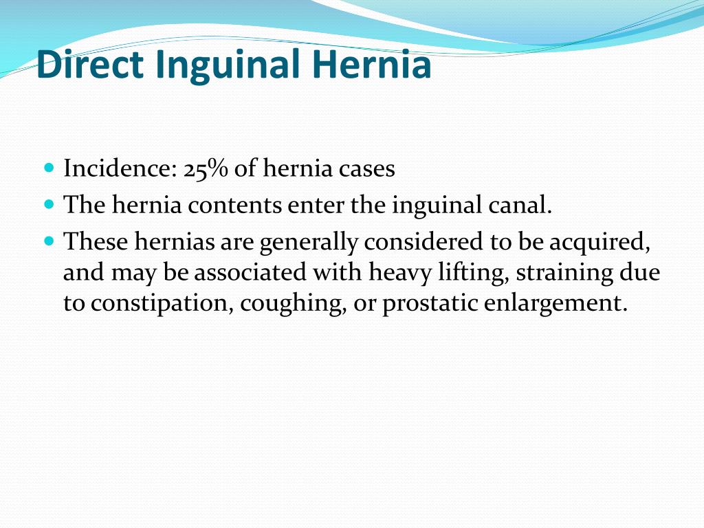 Congenital Indirect Inguinal Hernia Ppt Inguinal Hernias Powerpoint