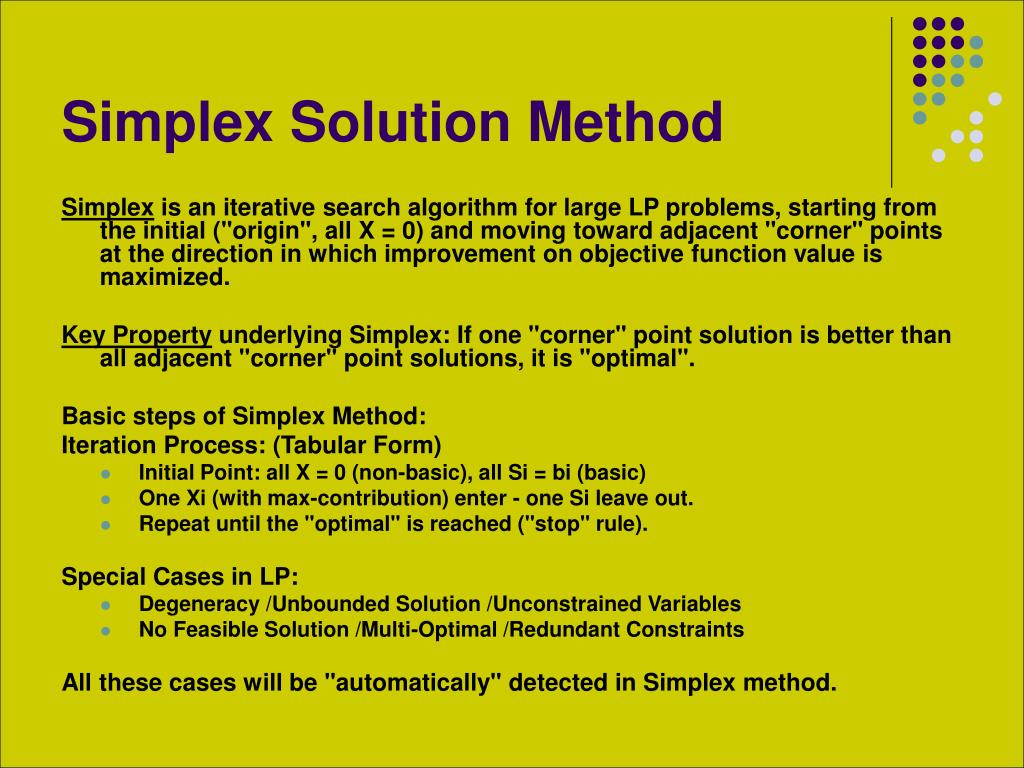 Ppt Topic 7 Linear Programming Simplex Method And Sensitivity Analysis Powerpoint