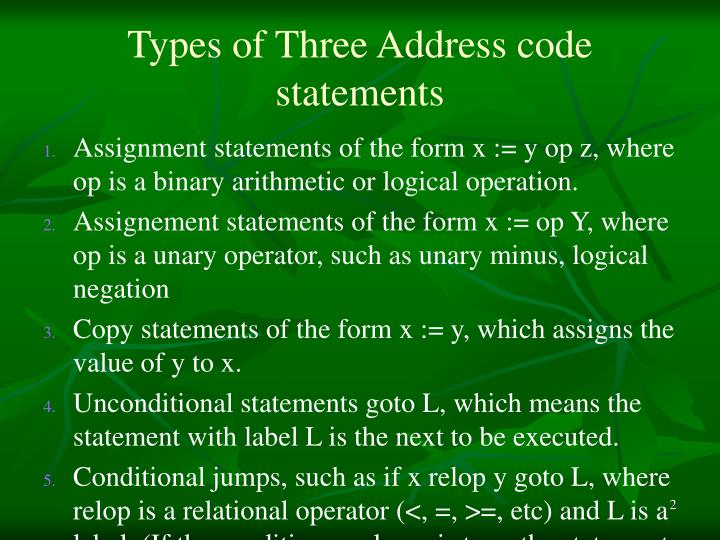 Ppt Three Address Code Powerpoint Presentation Id 813371