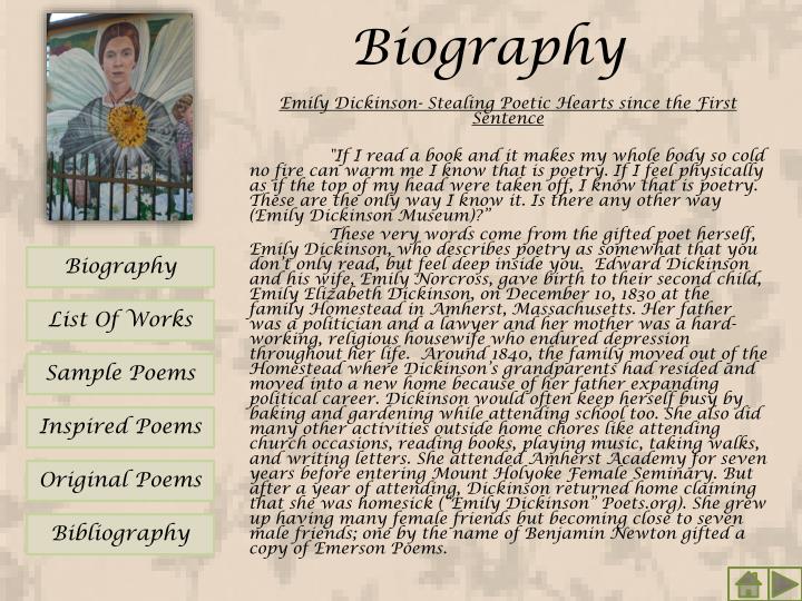 Ppt Emily Dickinson Powerpoint Presentation Id972123