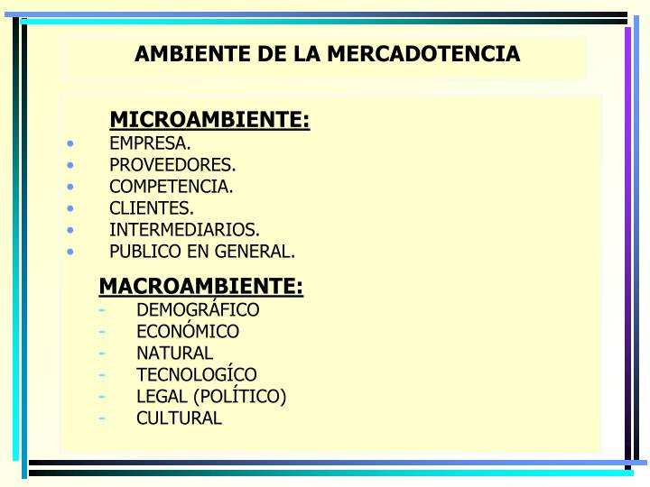 PPT - AMBIENTE DE LA MERCADOTECNIA PowerPoint Presentation - ID:981381 PPT - AMBIENTE DE LA MERCADOTECNIA PowerPoint Presentation - ID:981381