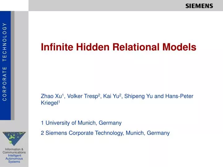 PPT - Infinite Hidden Relational Models PowerPoint Presentation, free download - ID:1000497
