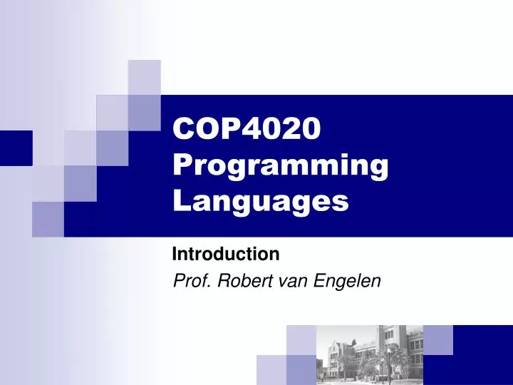 PPT - COP4020 Programming Languages PowerPoint Presentation, free ...