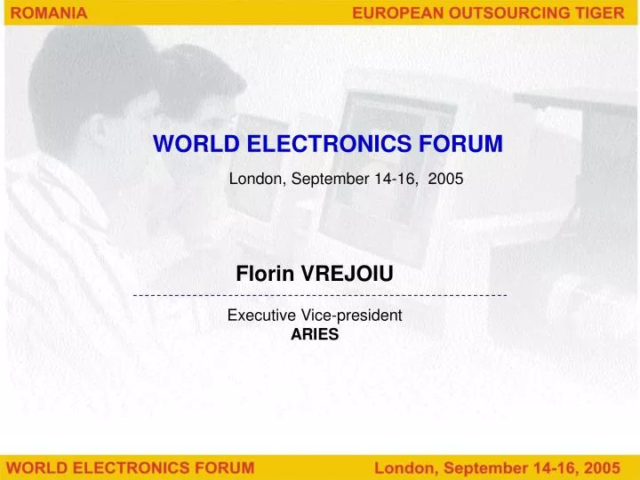 PPT - WORLD ELECTRONICS FORUM PowerPoint Presentation, free download ...