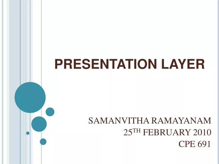 PPT - PRESENTATION LAYER PowerPoint Presentation, free download - ID ...