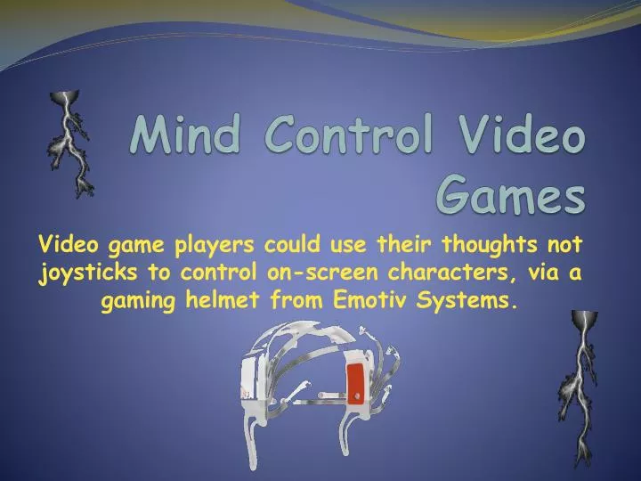 PPT - Mind Control Video Games PowerPoint Presentation, free download ...