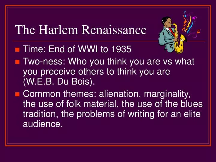 PPT - The Harlem Renaissance PowerPoint Presentation, free download ...