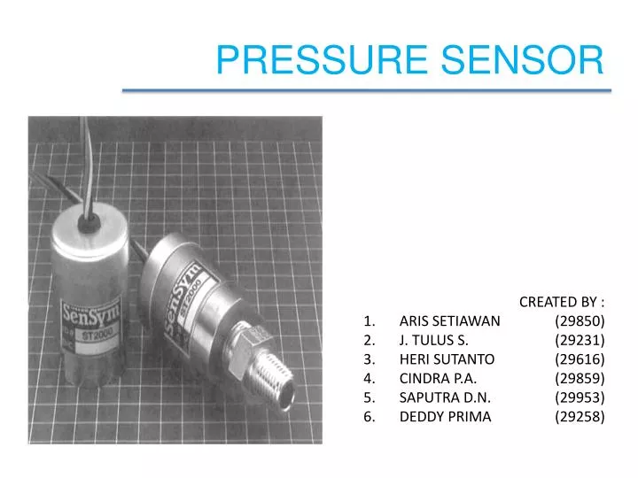 PPT - PRESSURE SENSOR PowerPoint Presentation, free download - ID:1004530