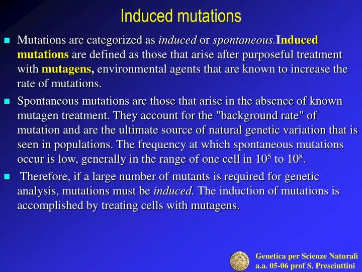 PPT - Induced mutations PowerPoint Presentation, free download - ID:1004562