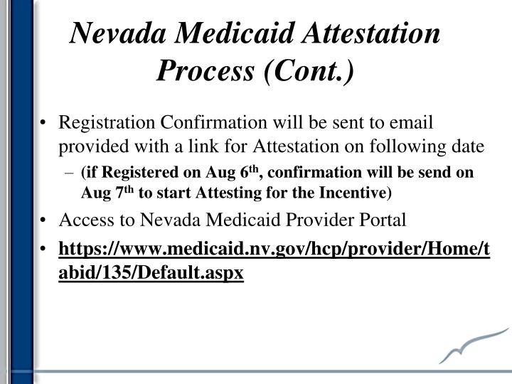 PPT - Nevada Medicaid EHR Incentive Program Registration & Attestation ...