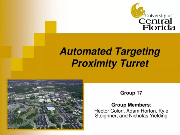 PPT - Automated Targeting Proximity Turret PowerPoint Presentation ...