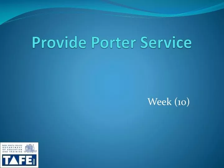 PPT - Provide Porter Service PowerPoint Presentation, free download ...