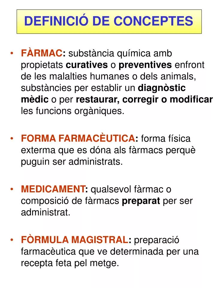 PPT - DEFINICIÓ DE CONCEPTES PowerPoint Presentation, free download ...