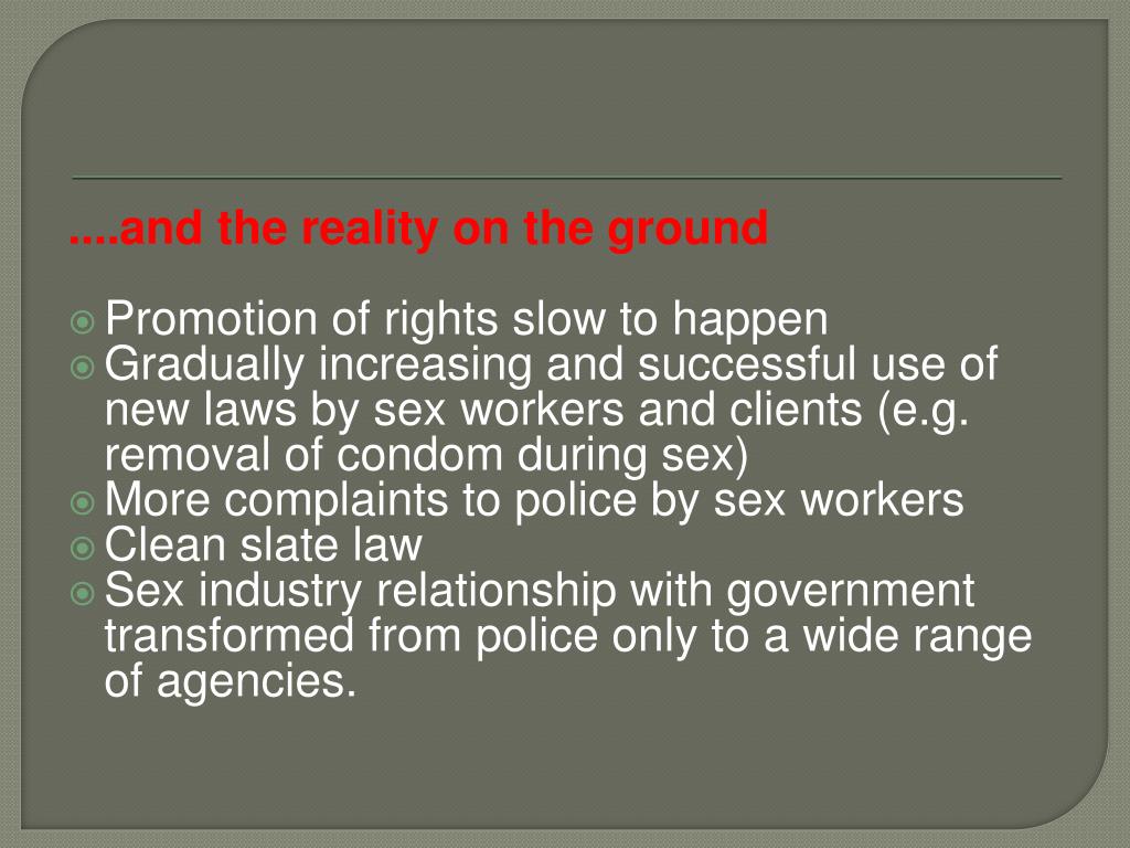 Ppt Delivering Decriminalisation Of Sex Work Powerpoint Presentation