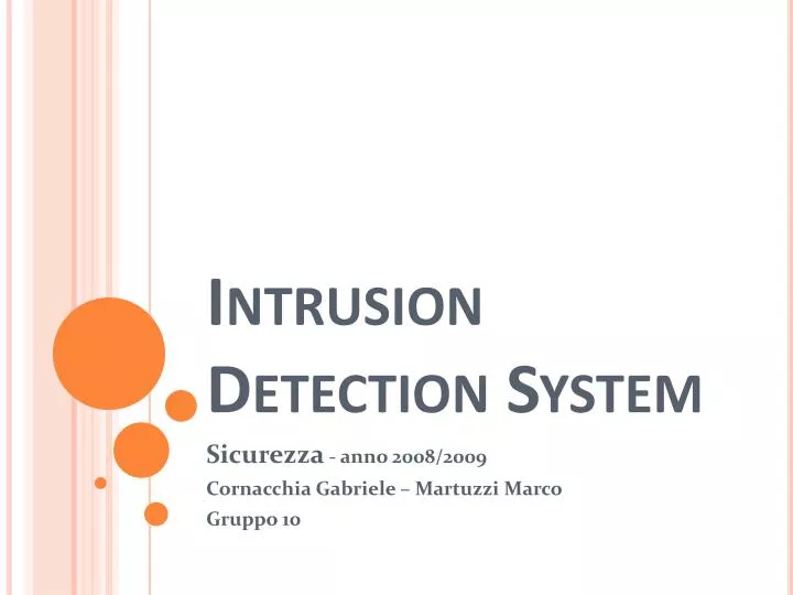 PPT - Intrusion Detection System PowerPoint Presentation, free download ...