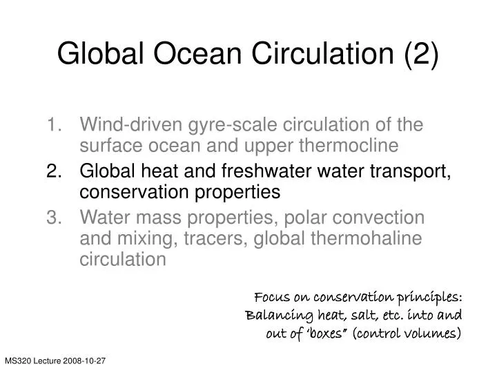 PPT - Global Ocean Circulation (2) PowerPoint Presentation, free ...