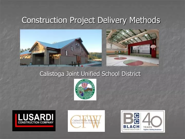 PPT - Construction Project Delivery Methods PowerPoint Presentation ...
