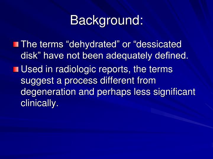 PPT - The “Dehydrated” Lumbar Intervertebral Disk on MR, its anatomy ...
