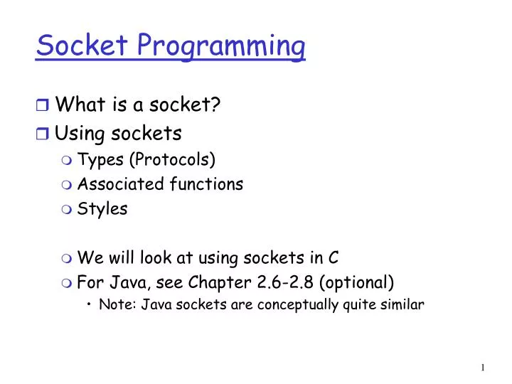 Ppt Socket Programming Powerpoint Presentation Free Download Id