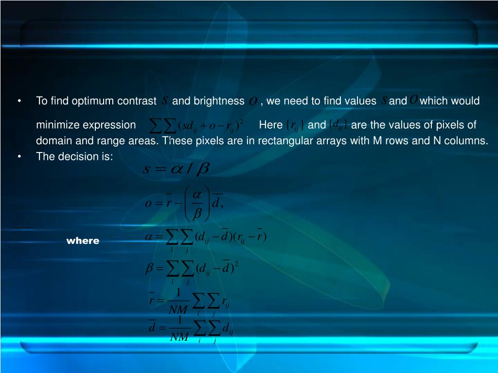 Ppt Fractal Image Compression And Parallelization Of The Fracta L