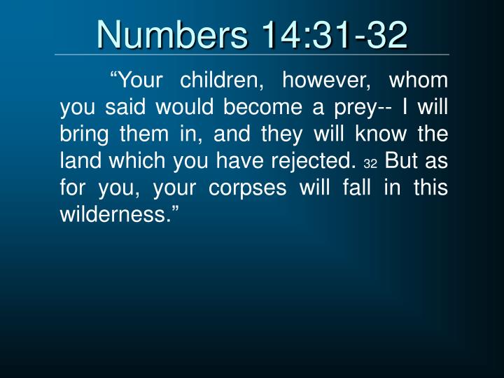 PPT - The Failure at Kadesh Numbers 11-14 PowerPoint Presentation - ID ...