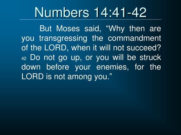 PPT - The Failure at Kadesh Numbers 11-14 PowerPoint Presentation - ID ...