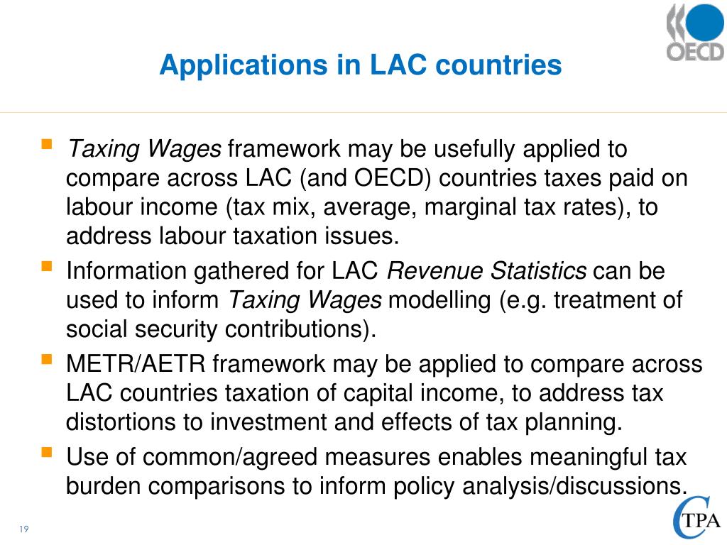 PPT - Tax Burden Indicators for Labour (Taxing Wages model) and for ...