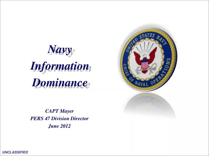 PPT - Navy Information Dominance PowerPoint Presentation, free download ...