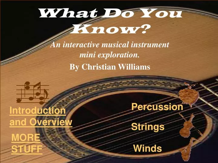 PPT - What Do You Know? PowerPoint Presentation, free download - ID:1018722