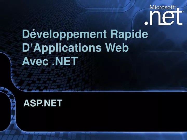 PPT - ASP.NET PowerPoint Presentation, free download - ID:1019545